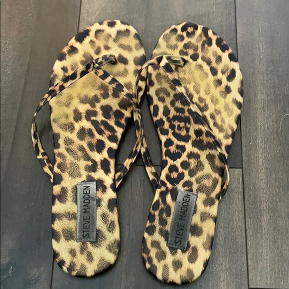 Steve Madden | Shoes | Steve Madden Cheetah Flip Flops | Poshmark